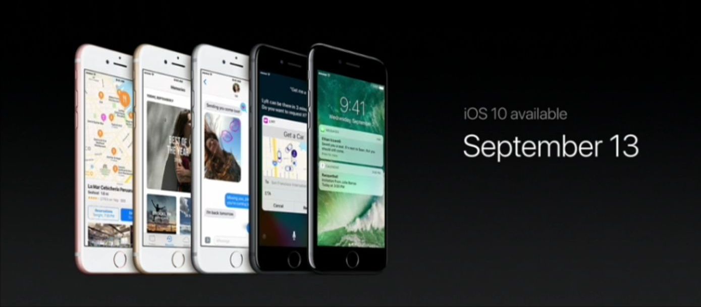 iOS 10將在9月13日正式釋出 | iThome