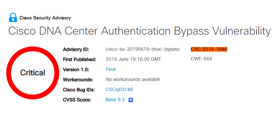 思科修補DNA Center與SD-WAN 系統的重大漏洞 | iThome